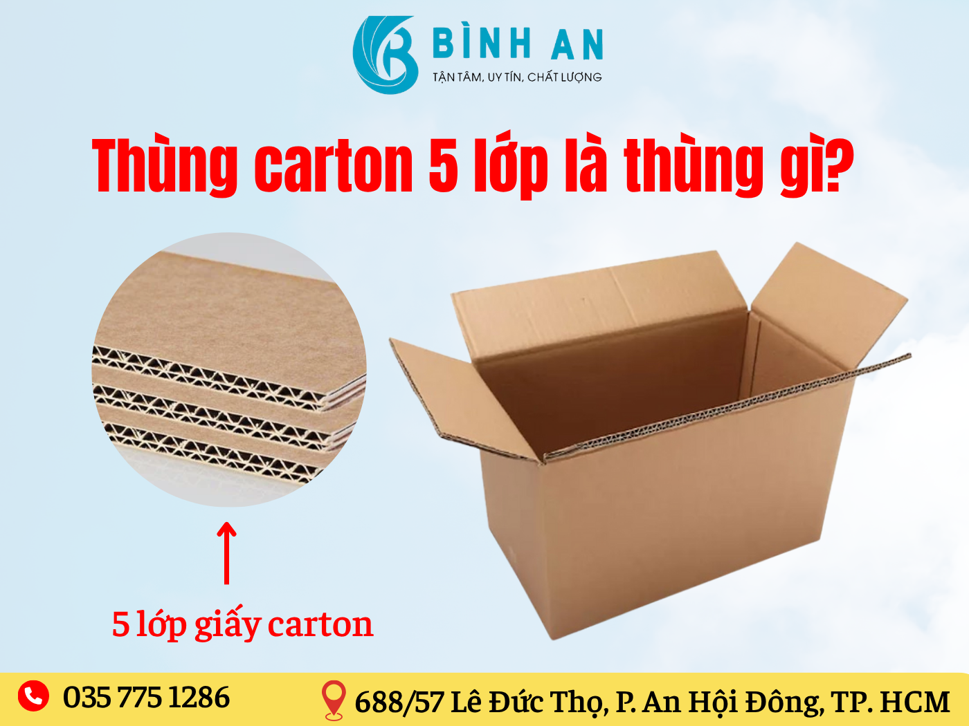 Thùng carton 5 lớp - Binh An Packing